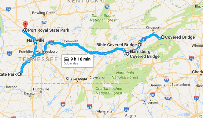 Bible Covered Bridge And More: Tennessee Covered Bridge Trail