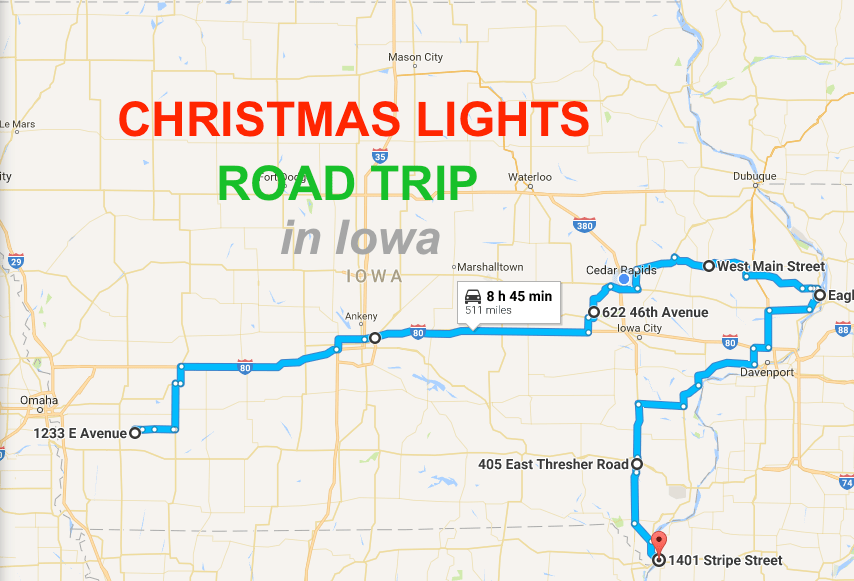View The Best Christmas Lights In Iowa On This Special Trip
