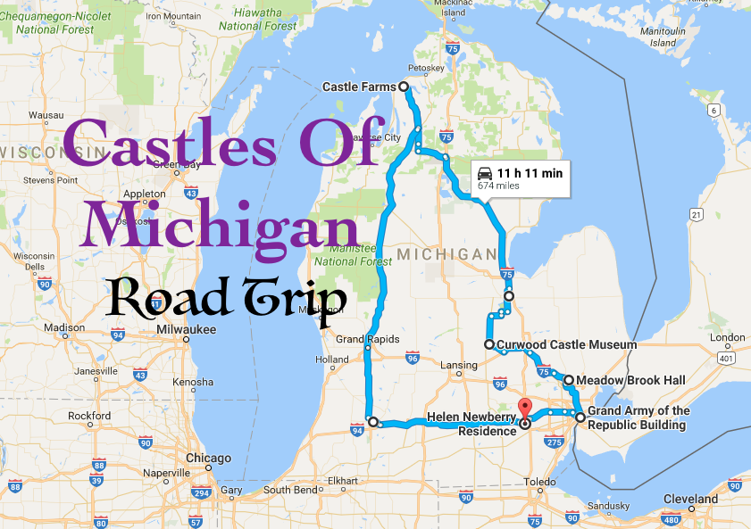 The Ultimate Road Trip To 8 Beautiful Castles In Michigan