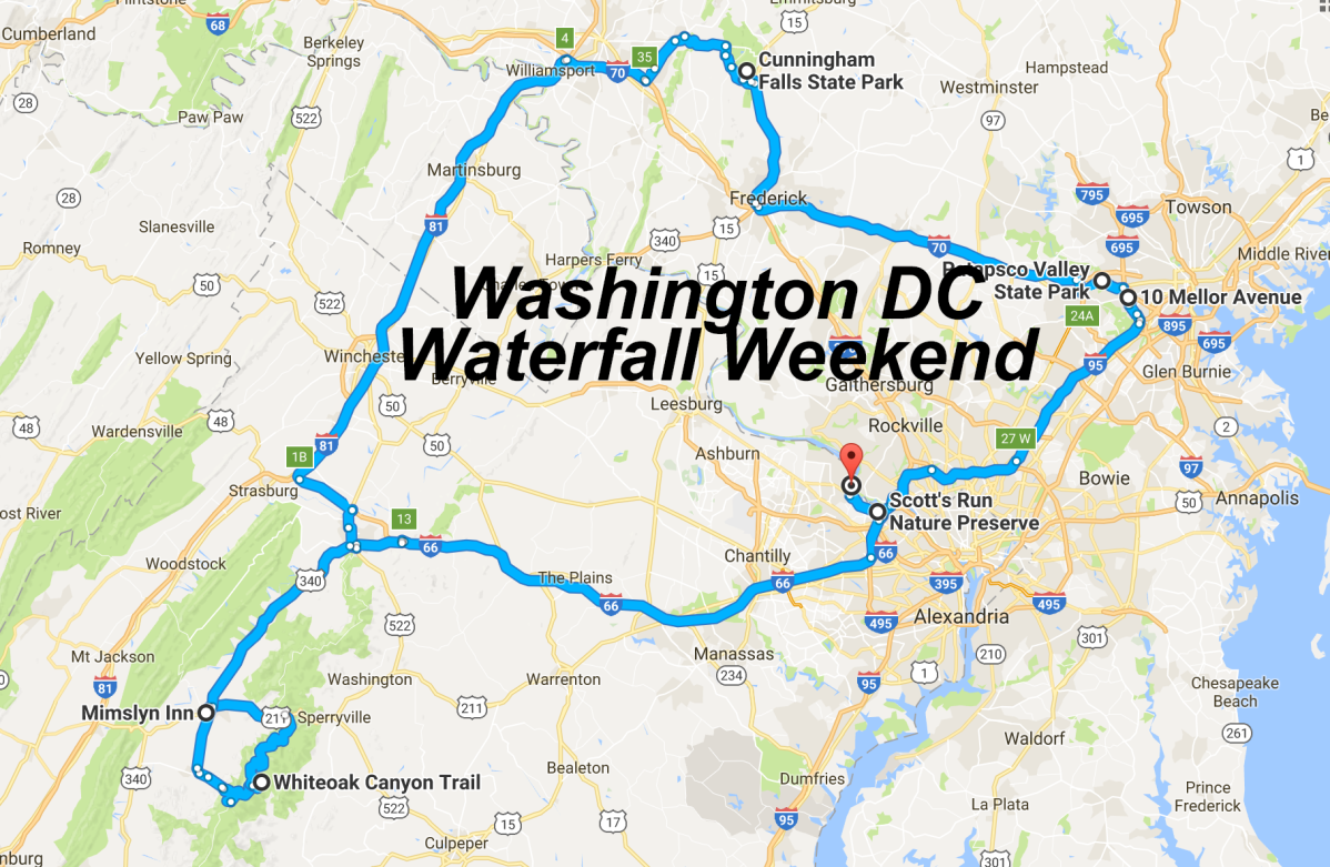 Waterfalls Near Washington DC: Weekend Itinerary