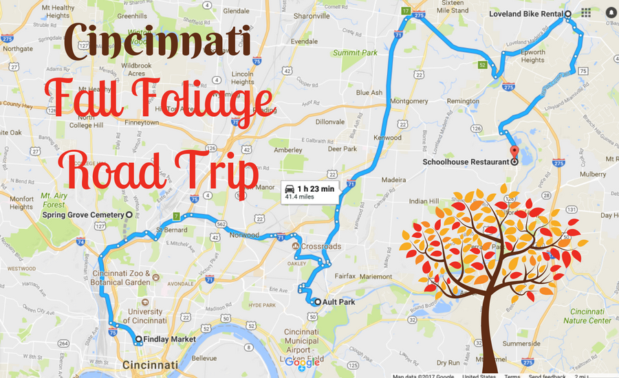 Take This Road Trip To See The Best Fall Foliage In Cincinnati