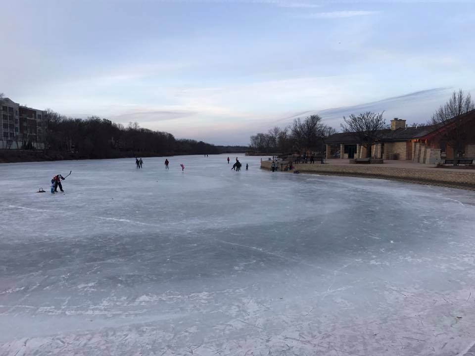 Depot Pond Is One Of The Best Natural Ice Skating Rinks In Illinois