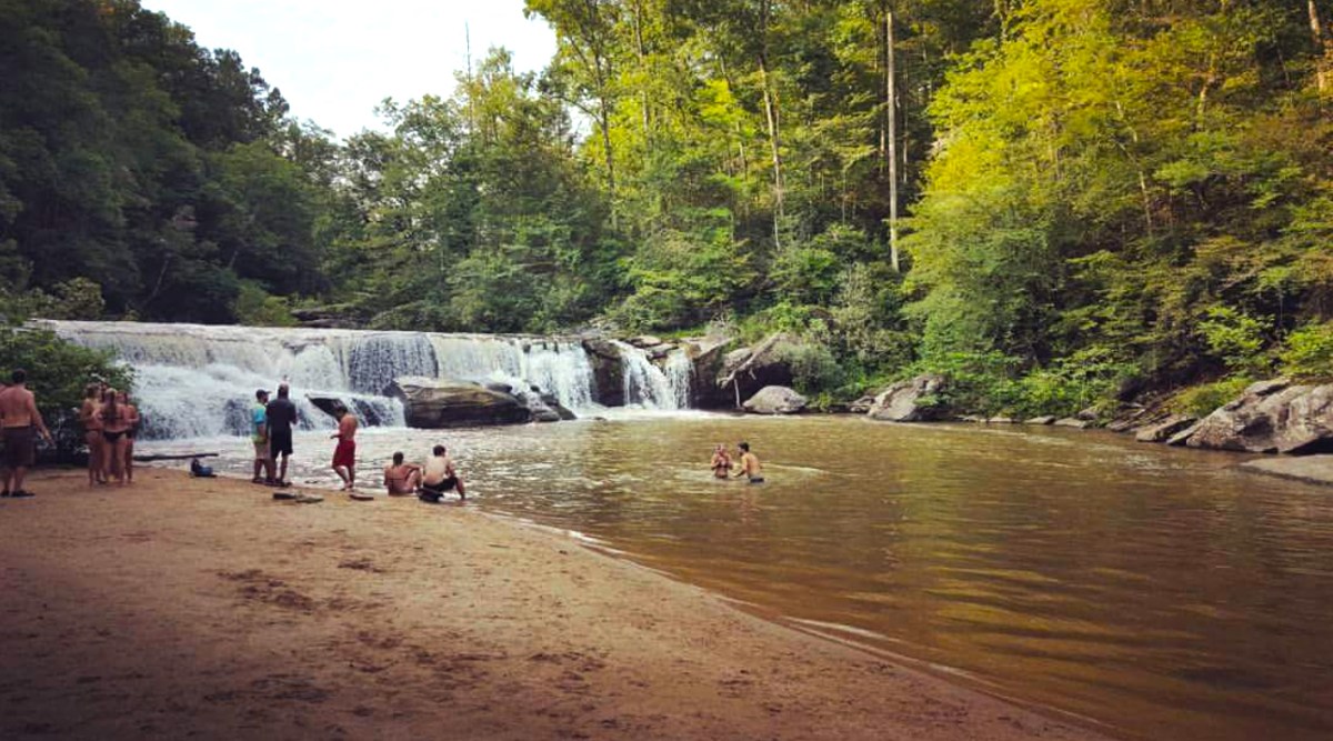 Hike To Riley Moore Falls, A Secluded Waterfall Beach In South Carolina