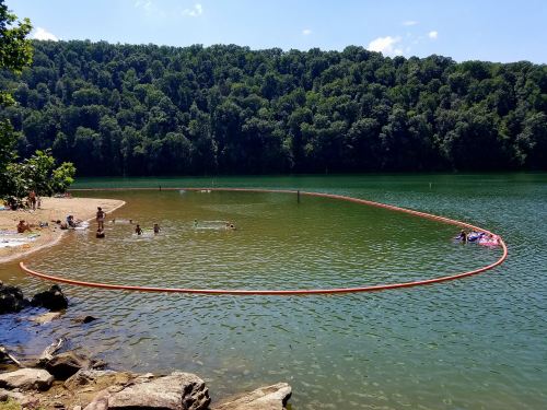 Hidden Beach In West Virginia With Clear Water: Sutton Lake Beach