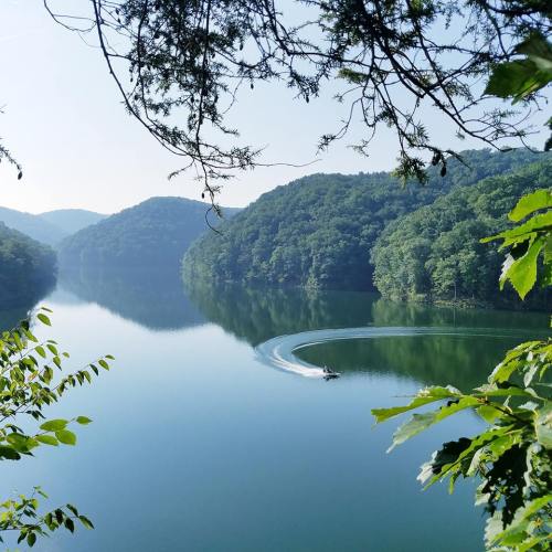 Hidden Beach In West Virginia With Clear Water: Sutton Lake Beach