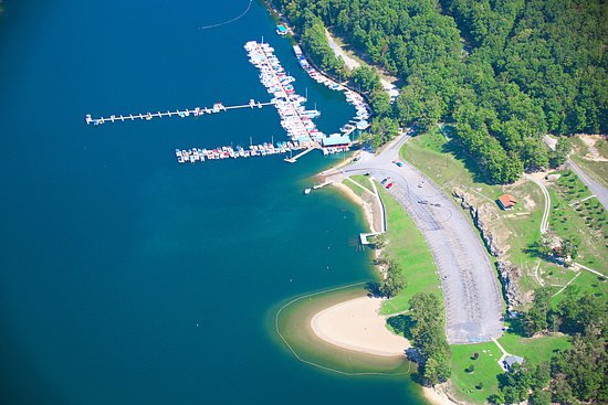 Hidden Beach In West Virginia With Clear Water: Sutton Lake Beach