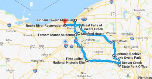 Historic Places Near Cleveland Road Trip