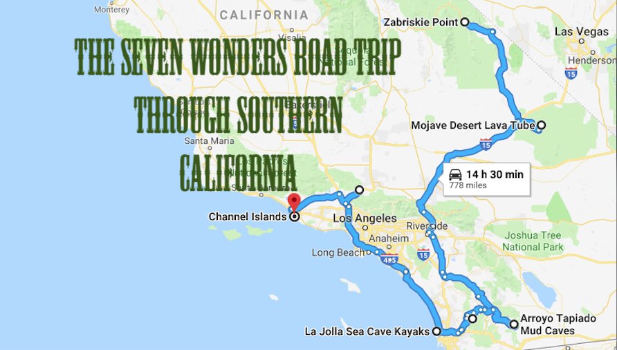 This Scenic Road Trip Takes You To All 7 Wonders Of Southern California