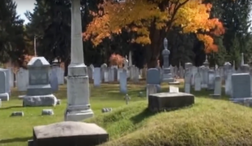This Grave With A Window In A Cemetery In Vermont Is Eerie