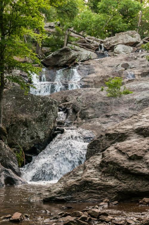 Maryland's Cunningham Falls State Park Lake And Waterfall Beach