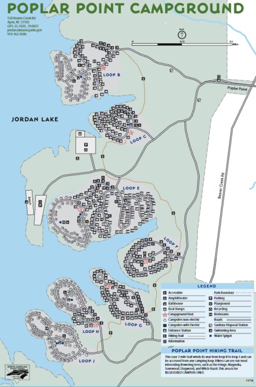 Poplar Point Campground: Jordan Laking Camping In NC