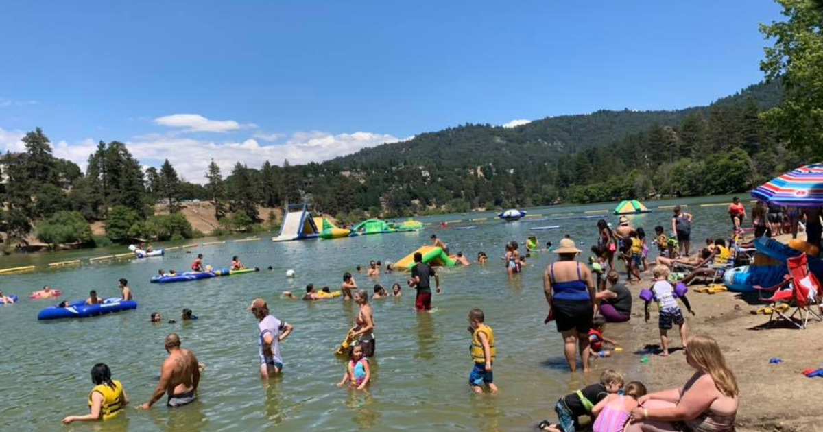 Lake Gregory Inflatable Water Park: Southern California's Best