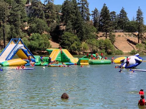 Lake Gregory Inflatable Water Park: Southern California's Best