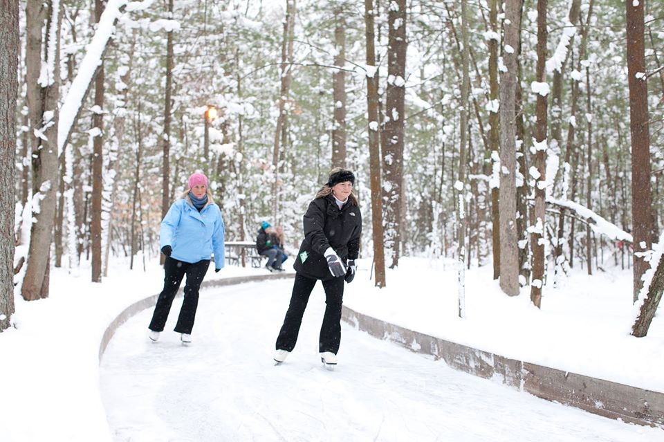 The Ice Skating Trail At Muskegon Winter Sports Complex In Michigan Is ...