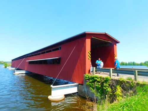 Langley Covered Bridge In Michigan Is Longest In The State