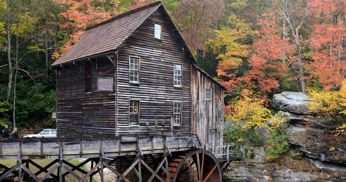 Glade Creek Falls In West Virginia Is Full Of Beautiful Fall Colors