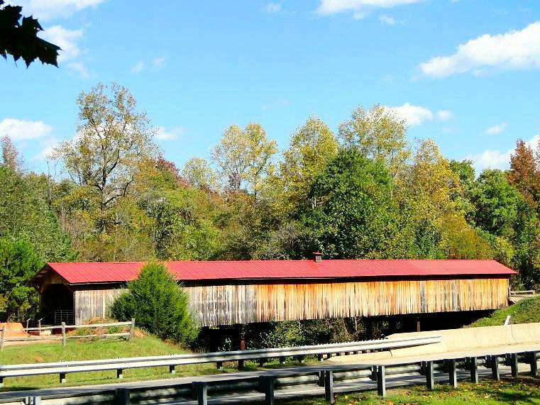 The Longest Covered Bridge In North Carolina Is 140 Feet Long