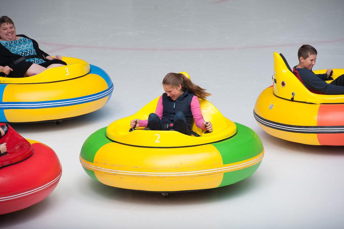 Enjoy Bumper Cars On Ice At Centre Ice Arena In Delaware