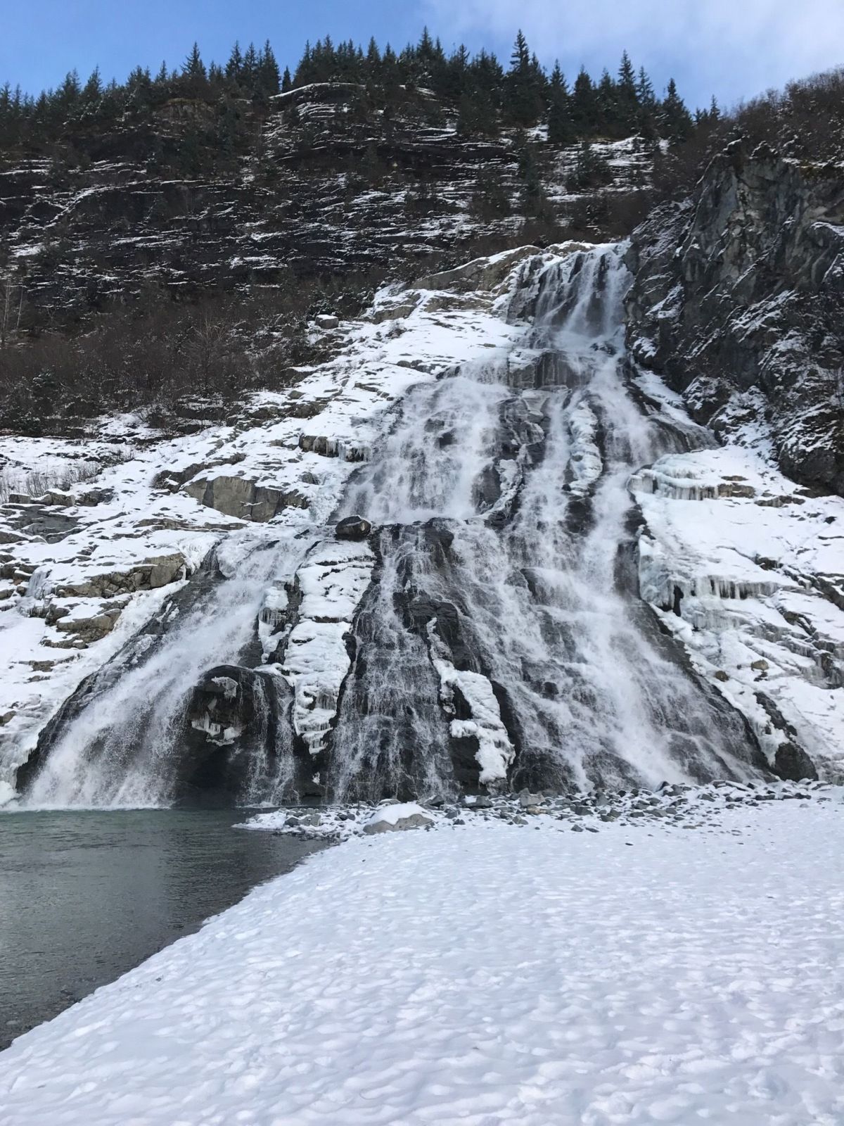 Waterfalls Near Me: Hike To See The Frozen Nugget Falls