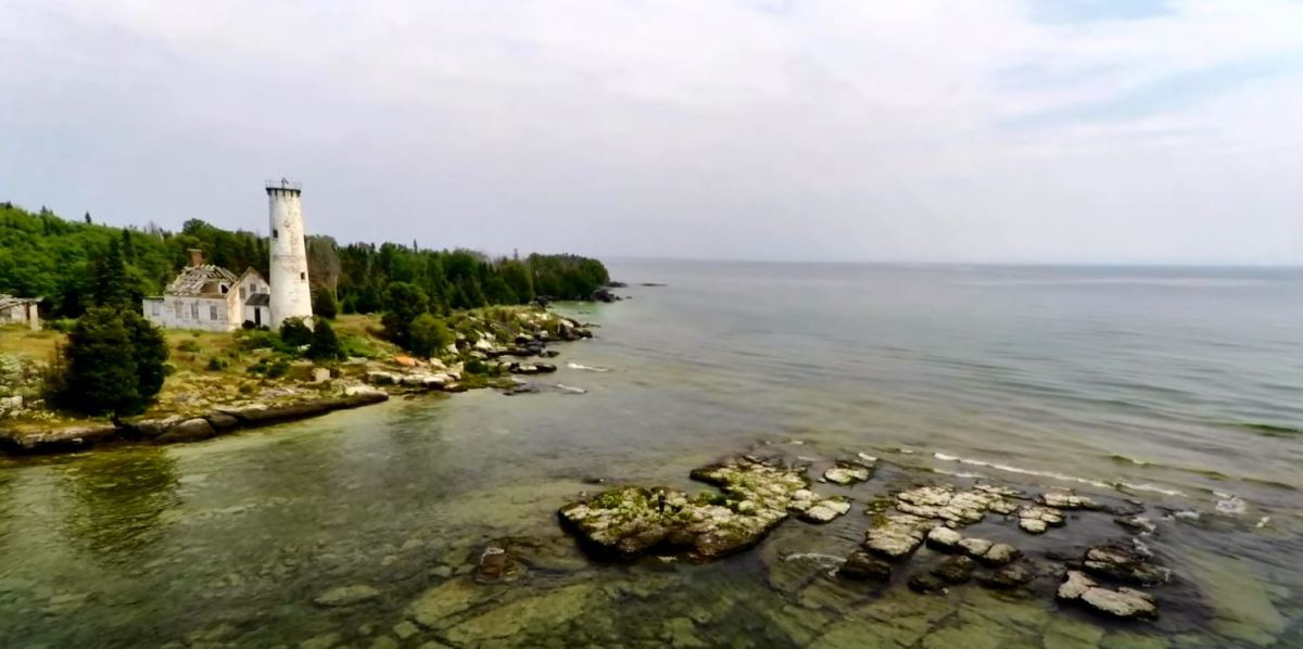 This Drone Footage Of Michigan's Poverty Island Is Fascinating
