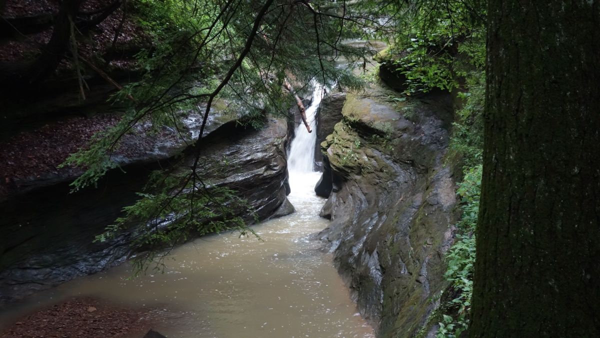 Hidden Waterfalls Near Me In Ohio: Corkscrew Falls