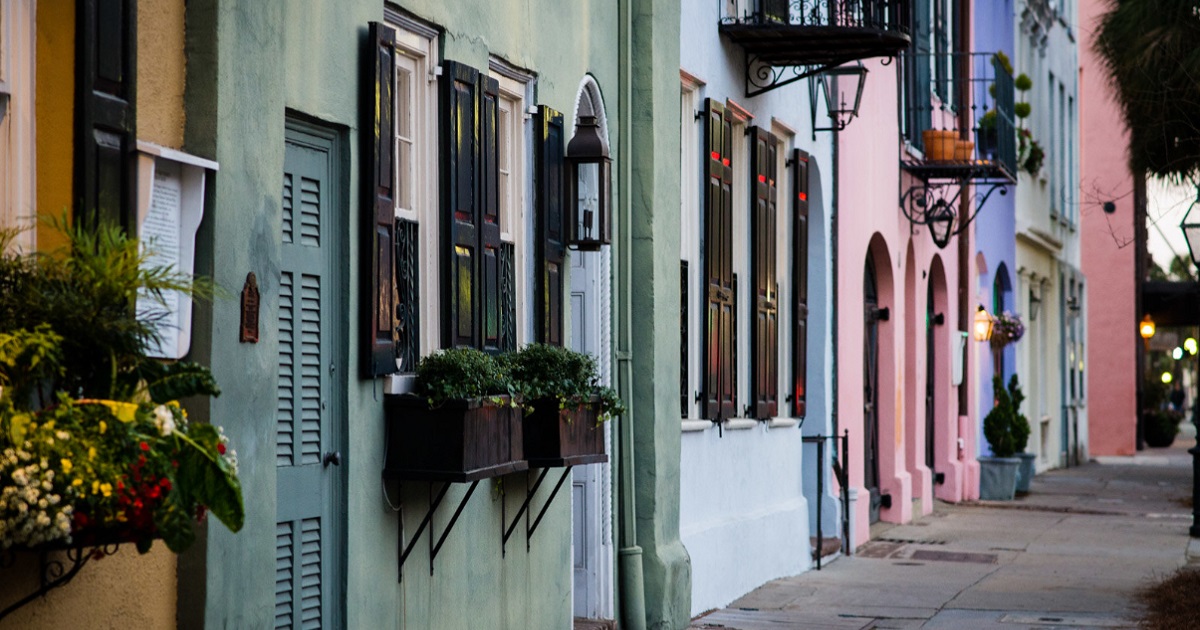 The Most Photographed Row Of Houses In America: Rainbow Row
