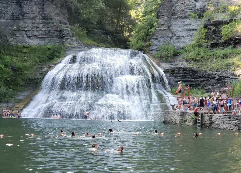 Hike To This Beautiful Waterfall Swimming Hole In New York