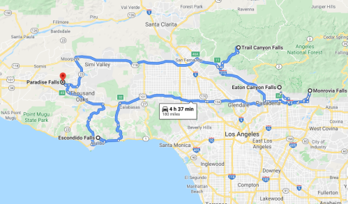 A Great Scenic Loop To Waterfalls In Southern California