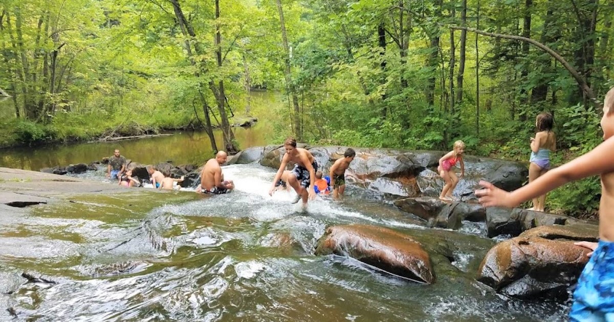 Best Natural Waterpark in Wisconsin: Chute Pond In Mountain, WI