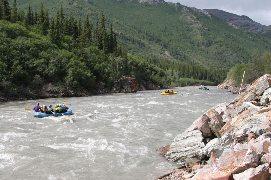 Whitewater Raft Nenana Gorge On An Alaskan Whitewater Adventure