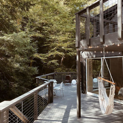 Luxury Cabin with Waterfall Pool in Hocking Hills, Ohio