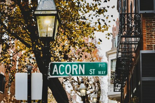 Acorn Street In Boston Massachusetts Is Very Photogenic