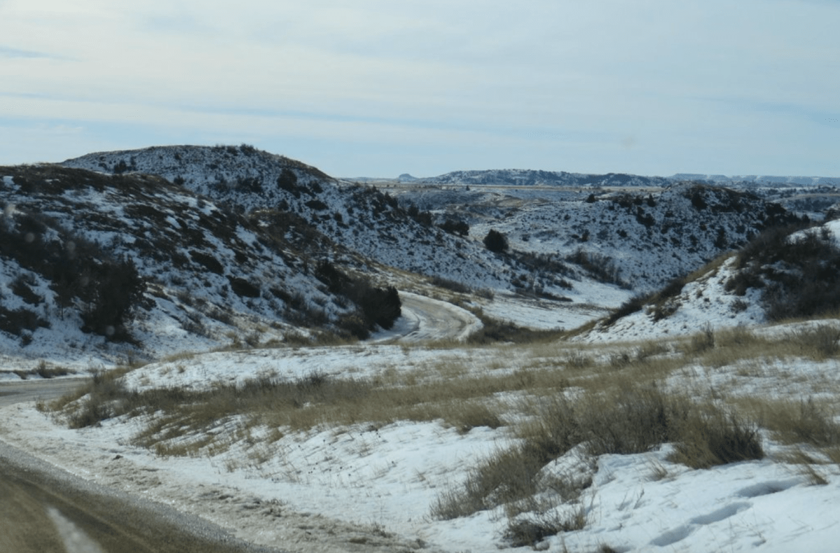 Take A Winter Drive Through This Beautiful National Park In North Dakota