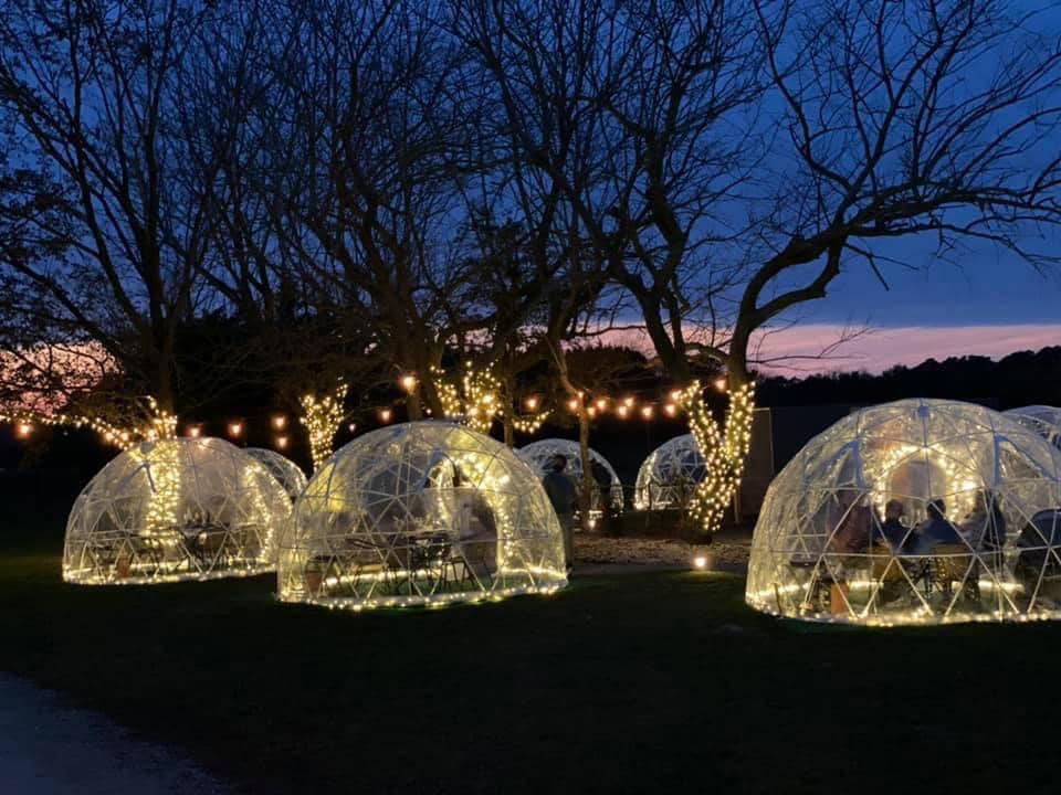 Dine In An Igloo In Berlin, Maryland At Windmill Creek Vineyard