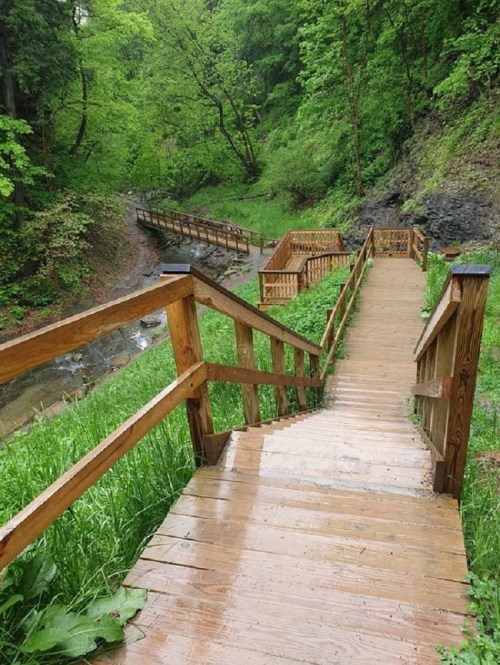 Fall Run Trail In Pennsylvania Boasts A Beautiful Waterfall