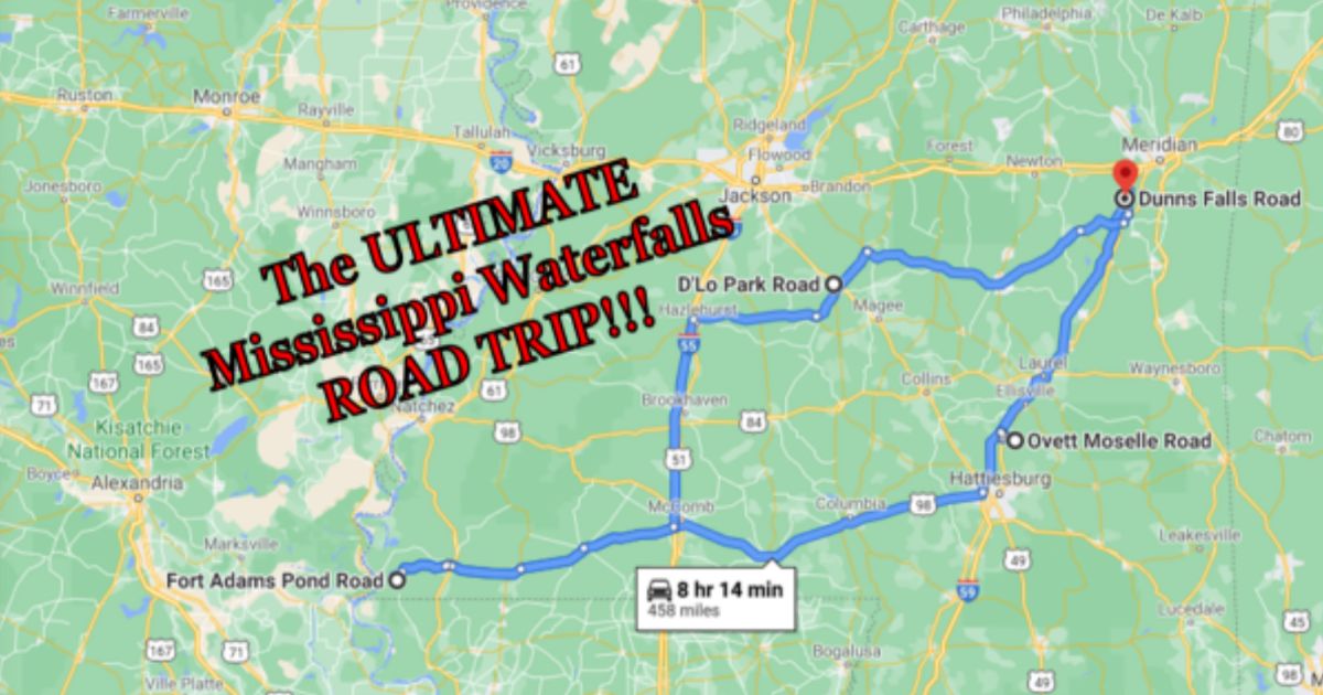 You’ll See The Best Waterfalls in Mississippi On This Road Trip