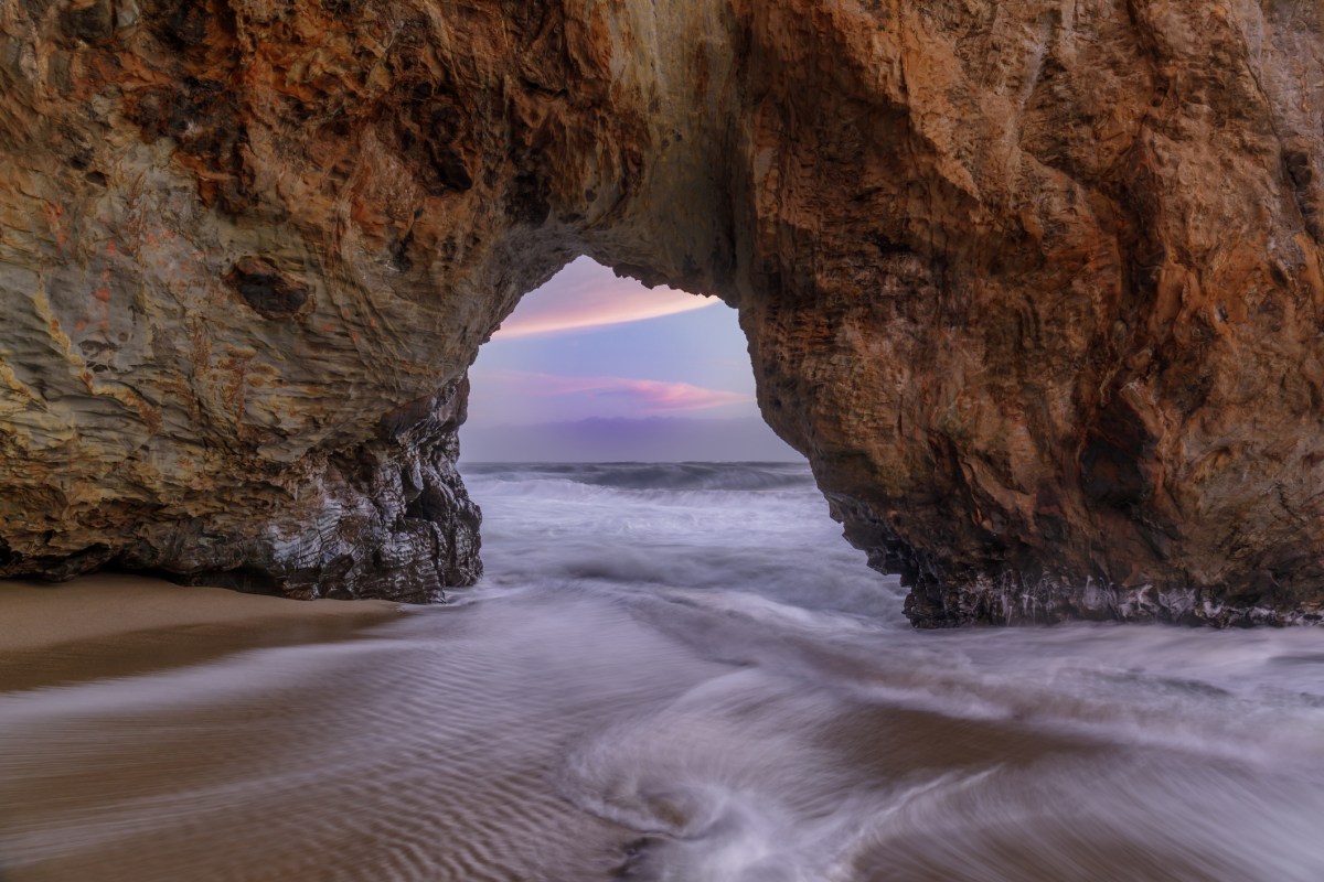 Hole-In-The-Wall Beach Is A Hidden Beach In Northern California