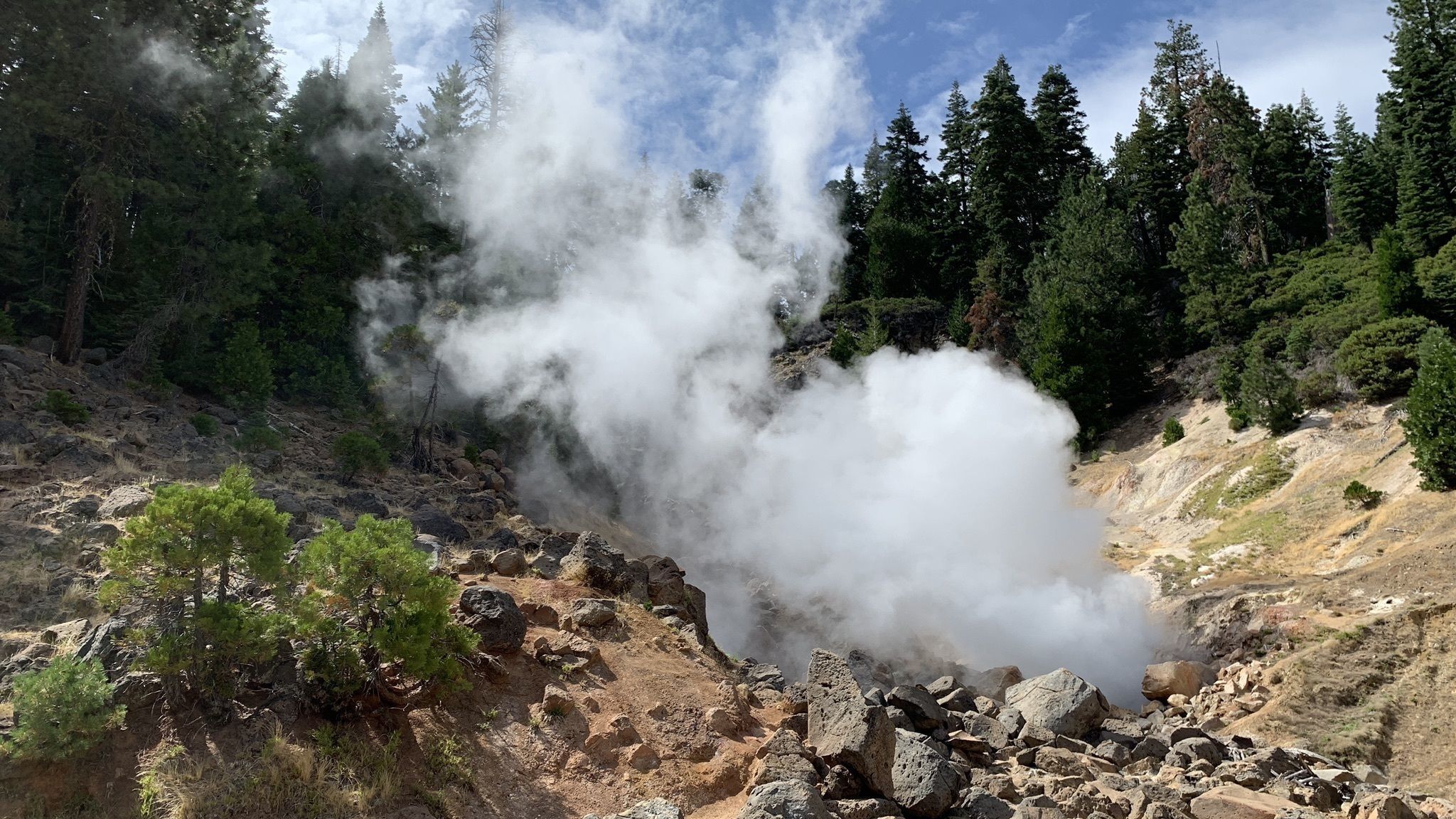 Take In The Sight Of A Massive Steaming Vent On The Terminal Geyser ...
