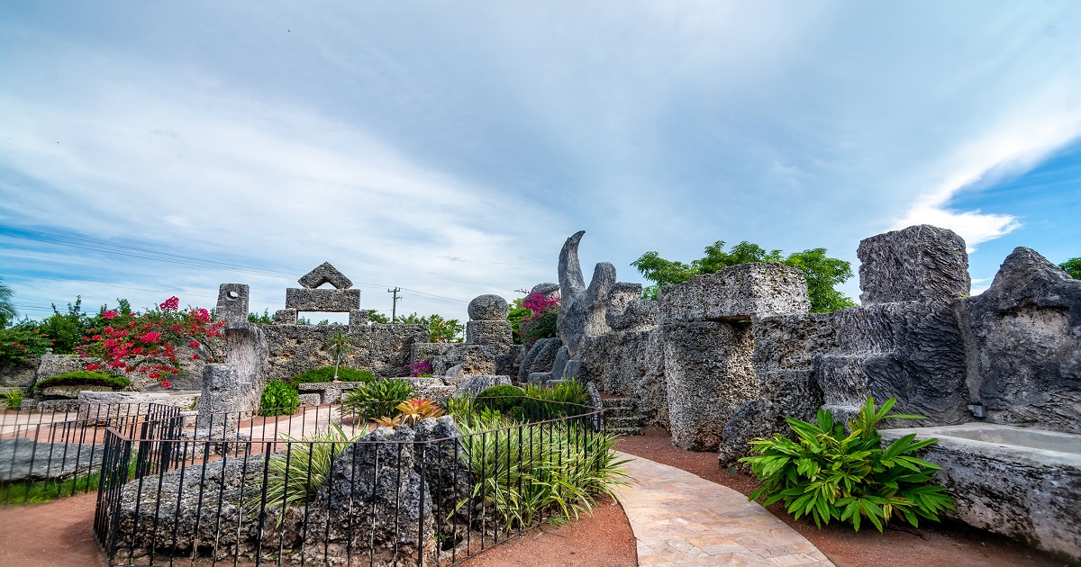 Stone Rock Garden In Florida Coral Castle In Homestead, FL: Mysterious