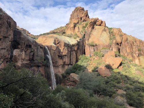 Hike To A Waterfall On Massacre Falls Trail In Arizona