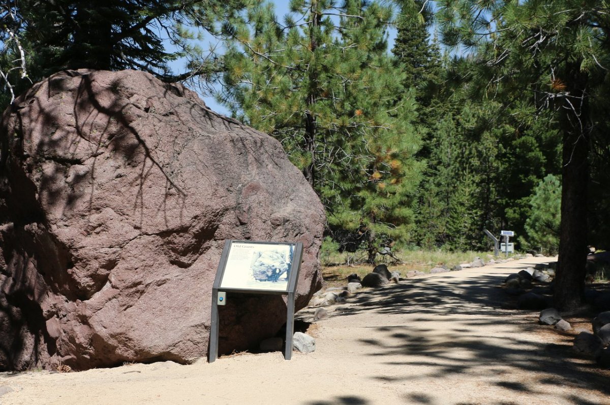 See The Effects Of A Volcanic Eruption With The Devastated Area Trail ...