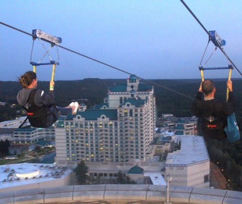 Take A Ride On The Longest Zipline In Connecticut At Foxwoods
