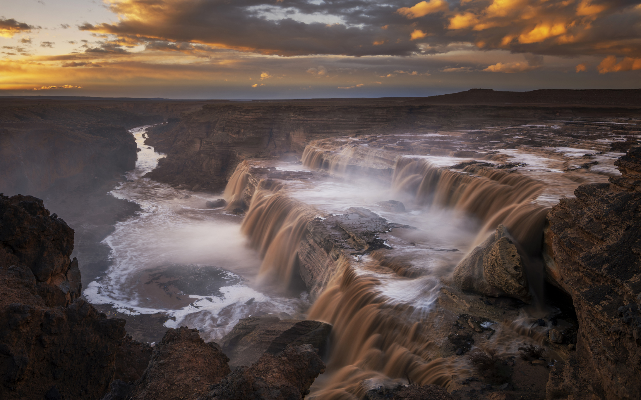Take A Magical Waterfall Hike In Arizona To Grand Falls, If You Can Find It