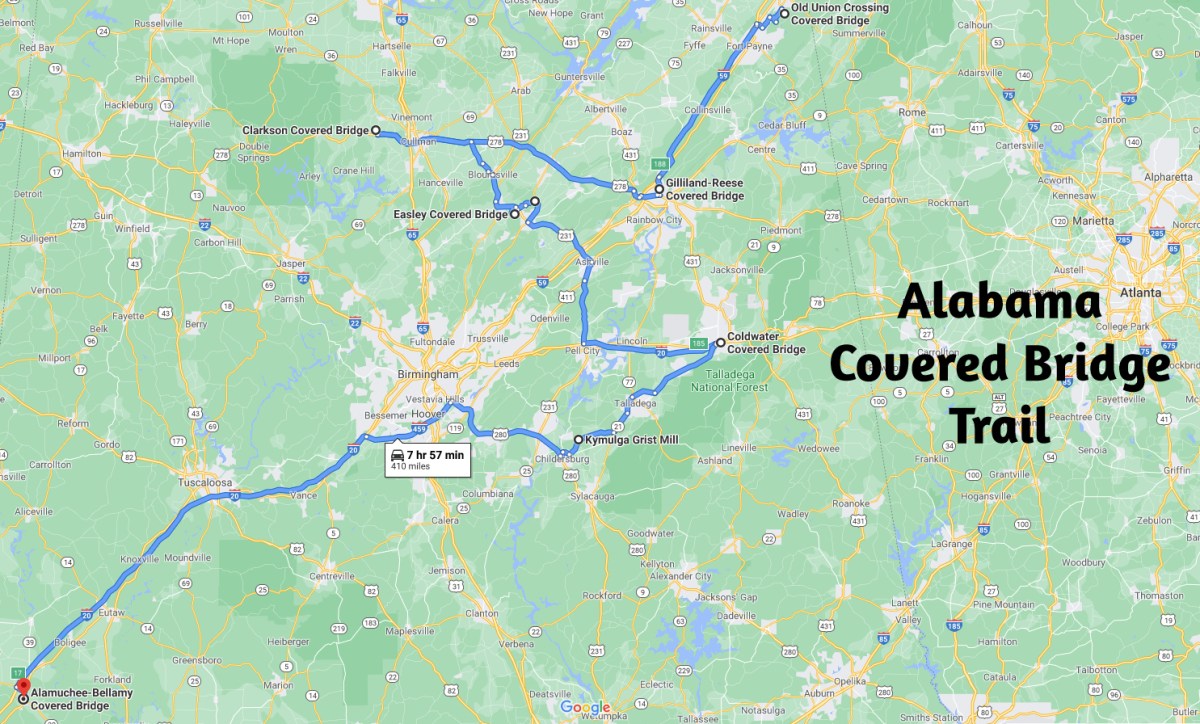 Explore The Ultimate Covered Bridge Trail In Alabama