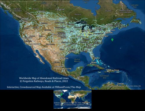 Map: Abandoned Train Tracks In The USA