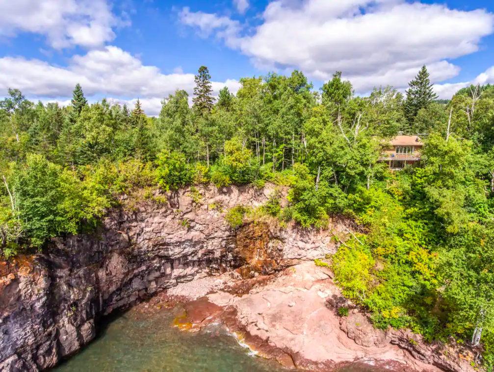 This Cliffside Cottage With An Amazing Lake Superior View Is An ...