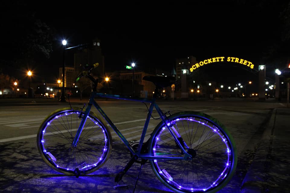 Take A Lighted Bike Tour Through Downtown Beaumont With Spindletop ...