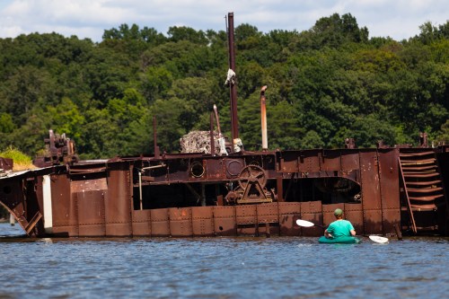 Explore Sunken Ship Ruins At Mallows Bay In Maryland