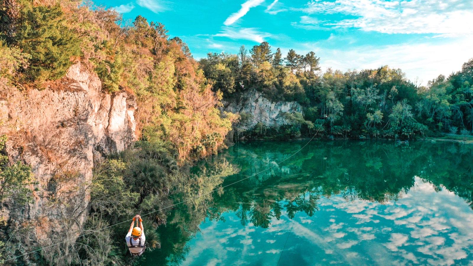 Take A Ride On The Longest Zipline In Florida At The Canyons Zip Line ...