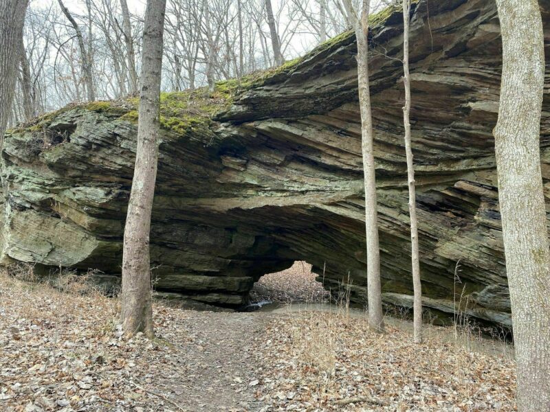 Portland Arch Is One Of The Only Natural Bridges In Indiana